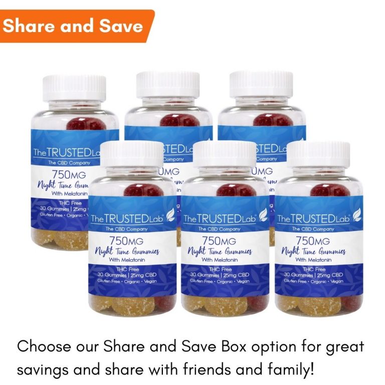 CBD Night Time Gummies with Melatonin - All Natural | The Trusted Lab