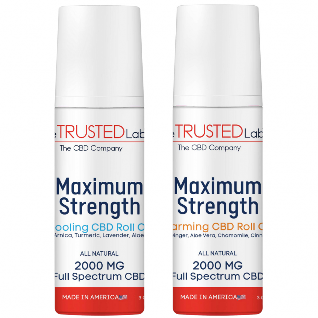 Maximum Strength Warming and Cooling CBD Roller Gel : Set