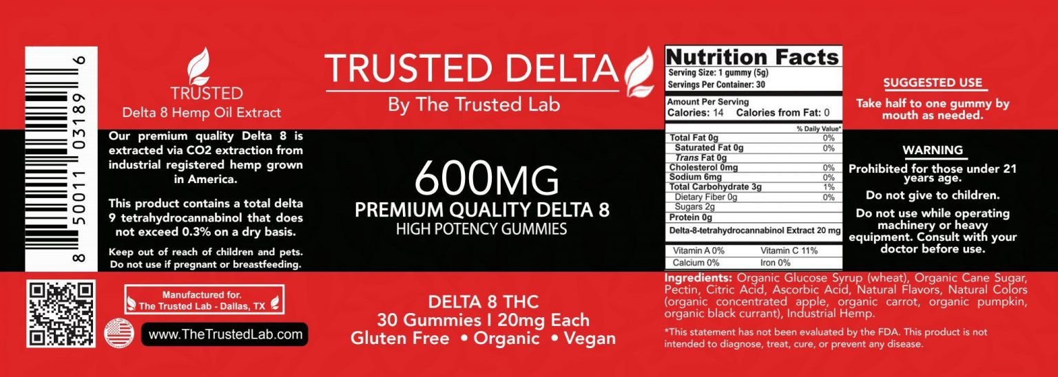 High Potency Delta 8 Gummies | 20 mg of High Qualtity Delta 8