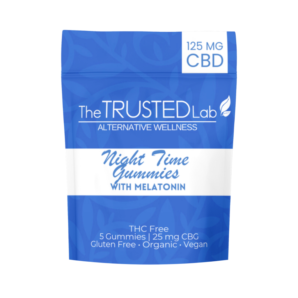 CBD Night Time Gummies with Melatonin Bag (25mg)